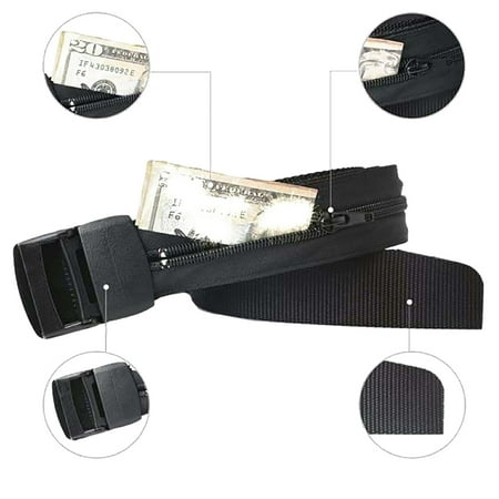 AIHOME Travel Security Money Belt with Hidden Money Pocket Cashsafe ...