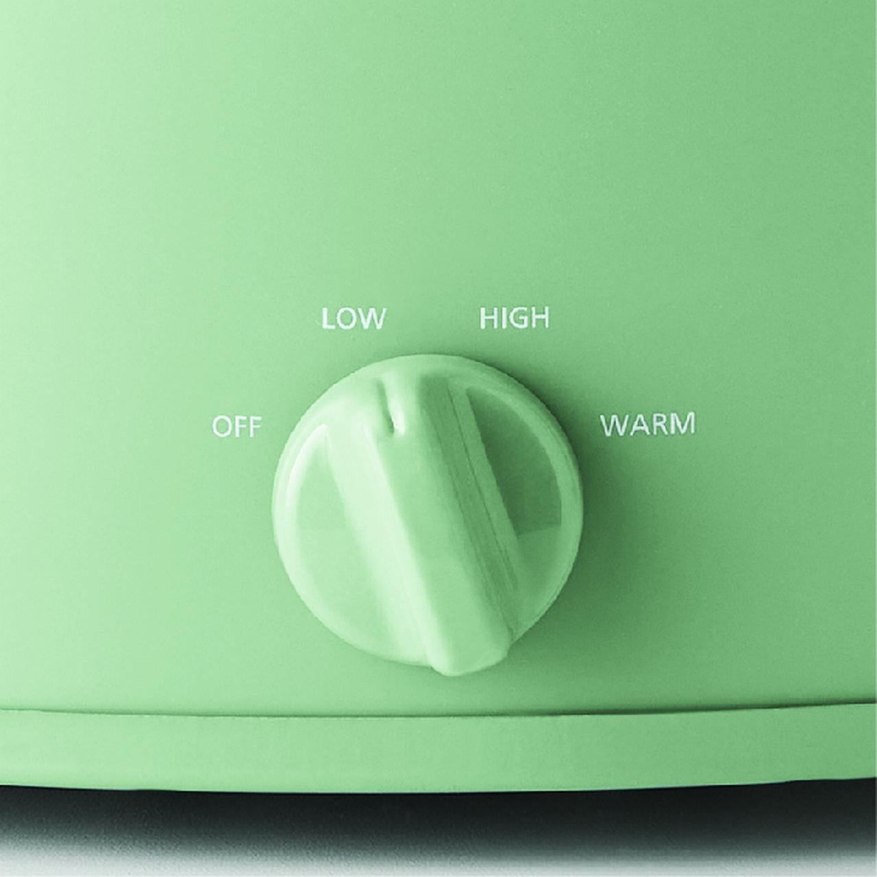 Stoneware Dishwasher-Safe And 3 Manual Heat Settings Mainstays 6 Quart ...