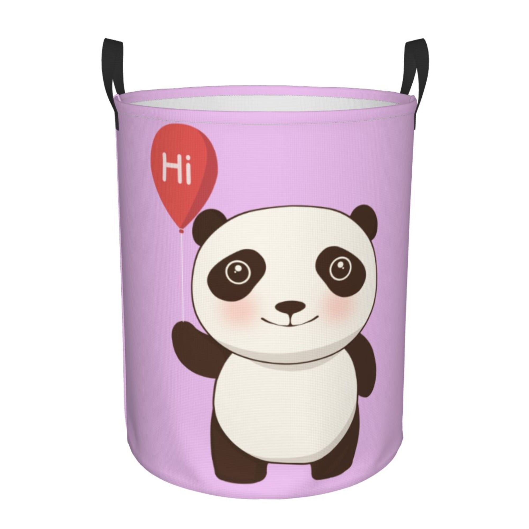 LNWH Laundry Basket, Hi Balloon Panda Pattern Foldable Laundry Hamper ...