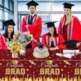 Red Graduation Ceremony Tablecloth Congratulations Graduation Party ...