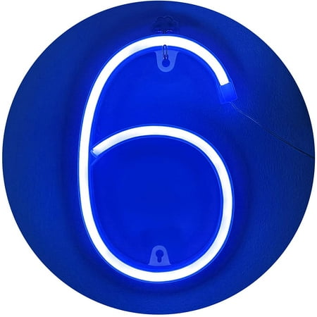 Light Up Numbers Neon Signs - ICHUDAN USB Battery Operated DIY LED ...