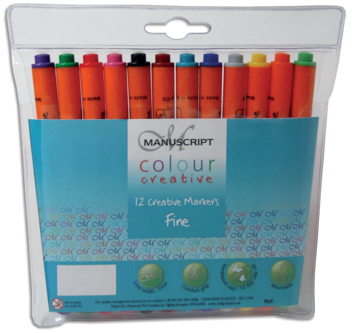 Manuscript Colour Creative Markers Fine Tip 12/Pkg - Walmart.com ...