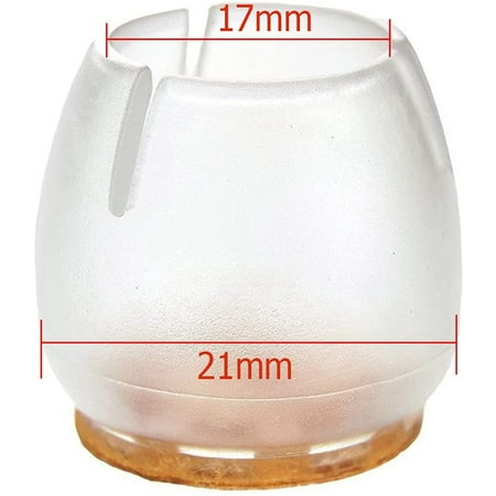 16PCS Round Chair Leg Floor Protector Rubber Caps Silicone Table Pads ...