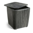 Keter Luzon Flexitone Side Table, Graphite Wood Look - Walmart.com