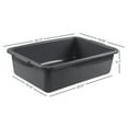 4 Packs Large Commercial Bus Tubs, 35 L Rectangular Dishpan, Plastic ...