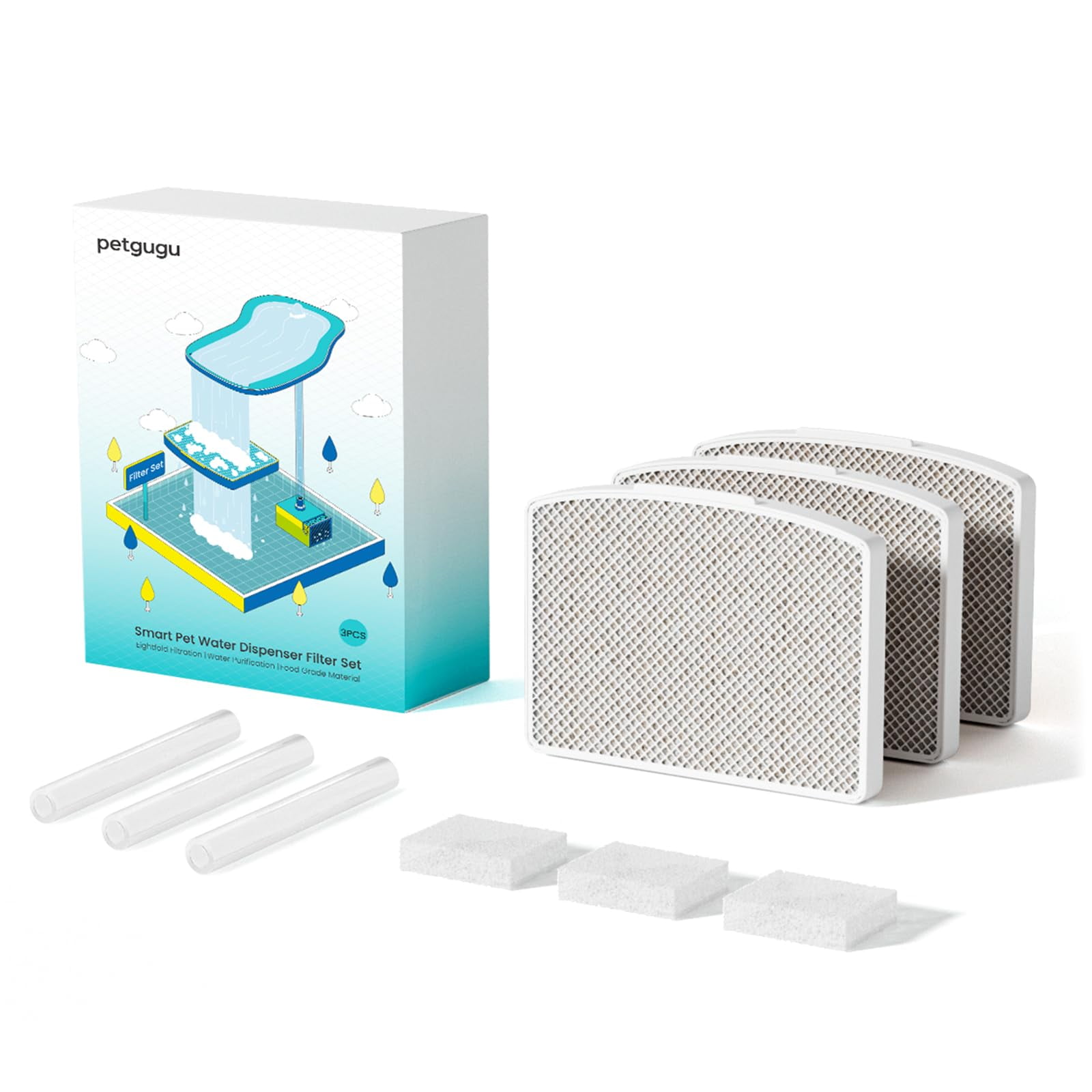 Click here for Petgugu Cat Water Fountain Replacement Filters For... prices