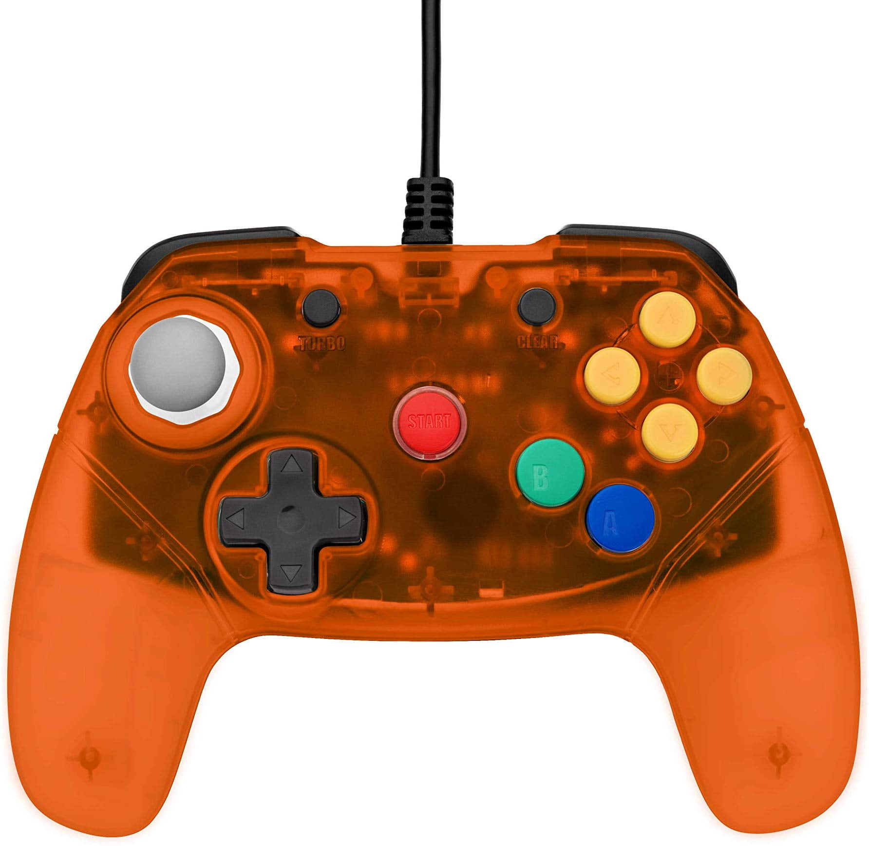 Retro Fighters Brawler 64 Gamepad for Nintendo 64 N64 - Orange ...