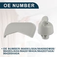 Unique Bargains Makeup Mirror Cover Sun Visor Cap Clip for Nissan No ...