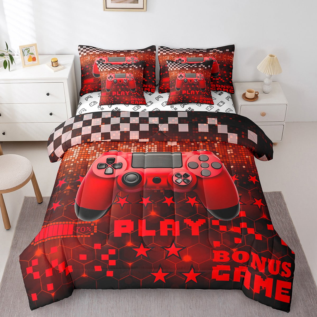 Click here for Erosebridal Teenager Gaming Bedding Sets Twin Size... prices