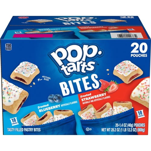 Pop Tarts Bites Variety Pack - Frosted Strawberry, Frosted Blueberry ...