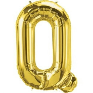 Foil Big Letter Balloon, Q, 34 in, Silver, 1ct - Walmart.com