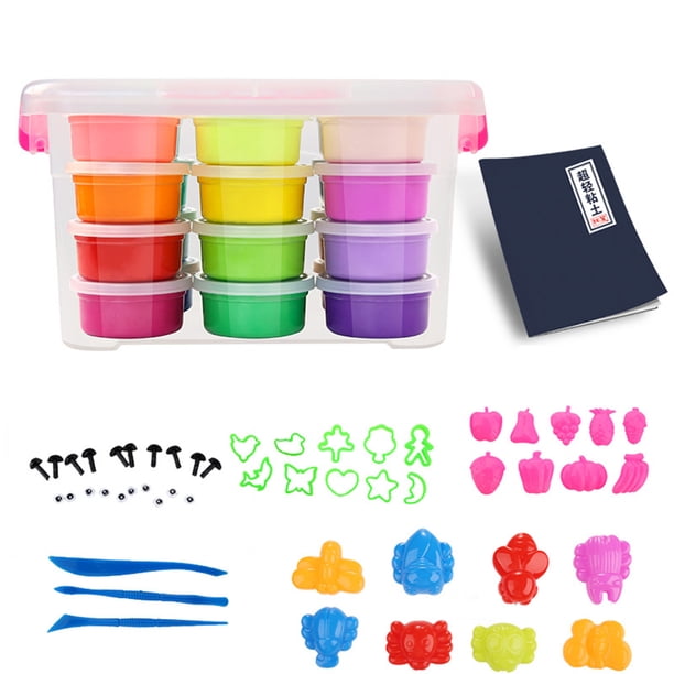 Slime Crystal Toys 24 Colors Light Clay Soft Model DIY Kid Gift Snow ...