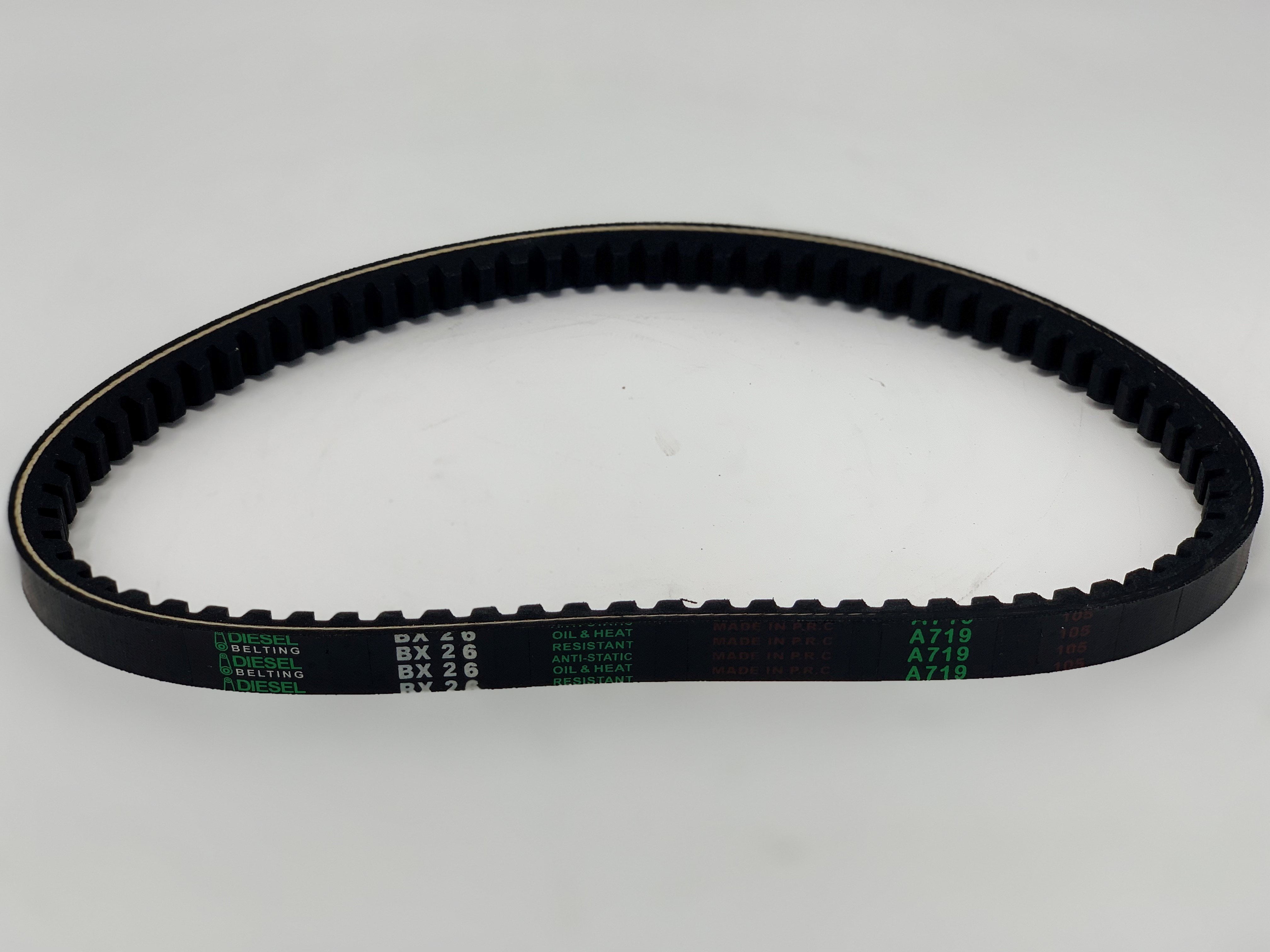 BX26 Classic Cogged V-Belt 21/32 x 29in Outside Circumference - Walmart.com