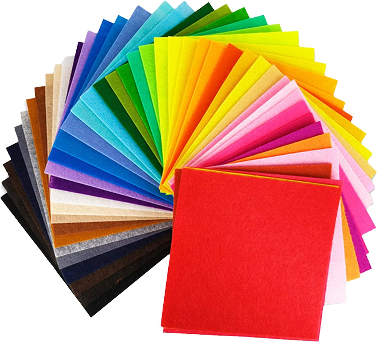 Felt Sheets, Scheam 40 Pcs Assorted Color Felt Fabric Sheets12 x 12 ...