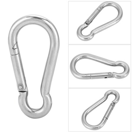 TOPINCN 316 Stainless Steel Carabiner Snap Hook Spring Fastener Buckle ...