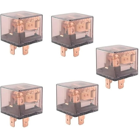 Xizioo Car Automotive Universal Clear Relay 12V 100A SPST 4Pin Switch ...