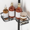 Tension Pole Shower Corner for Bathroom, Adjustable 25in-114in Floor to ...