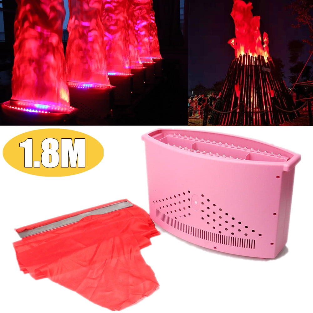 TOPCHANCES 36 LED Red & Blue Fake Flame Fire Light Stage Show Simulated ...