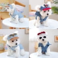 Ear Holes Baseball Cap With Sunglasses For Small Dogs Cats Breathable ...