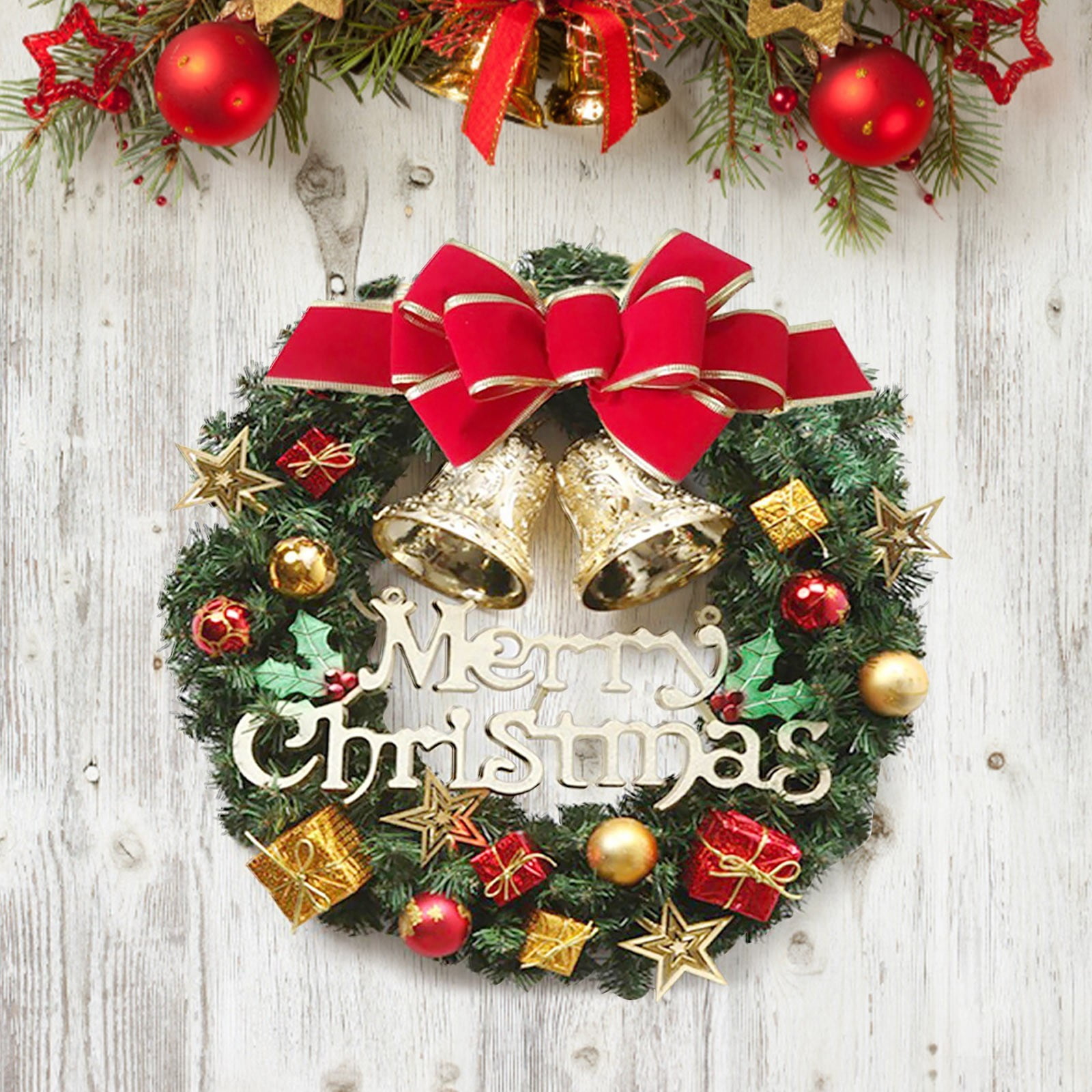 Click here for Vivavault Christmas Wreath Merry Christmas Front D... prices
