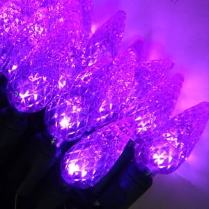 LED C6 String Lights - Purple - Walmart.com