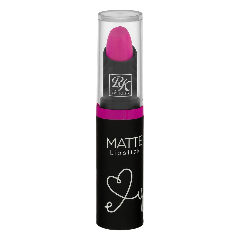 KISS Ruby Kisses Matte Lipstick, Hot Pink Gossip, 0.12 fl oz - Walmart ...