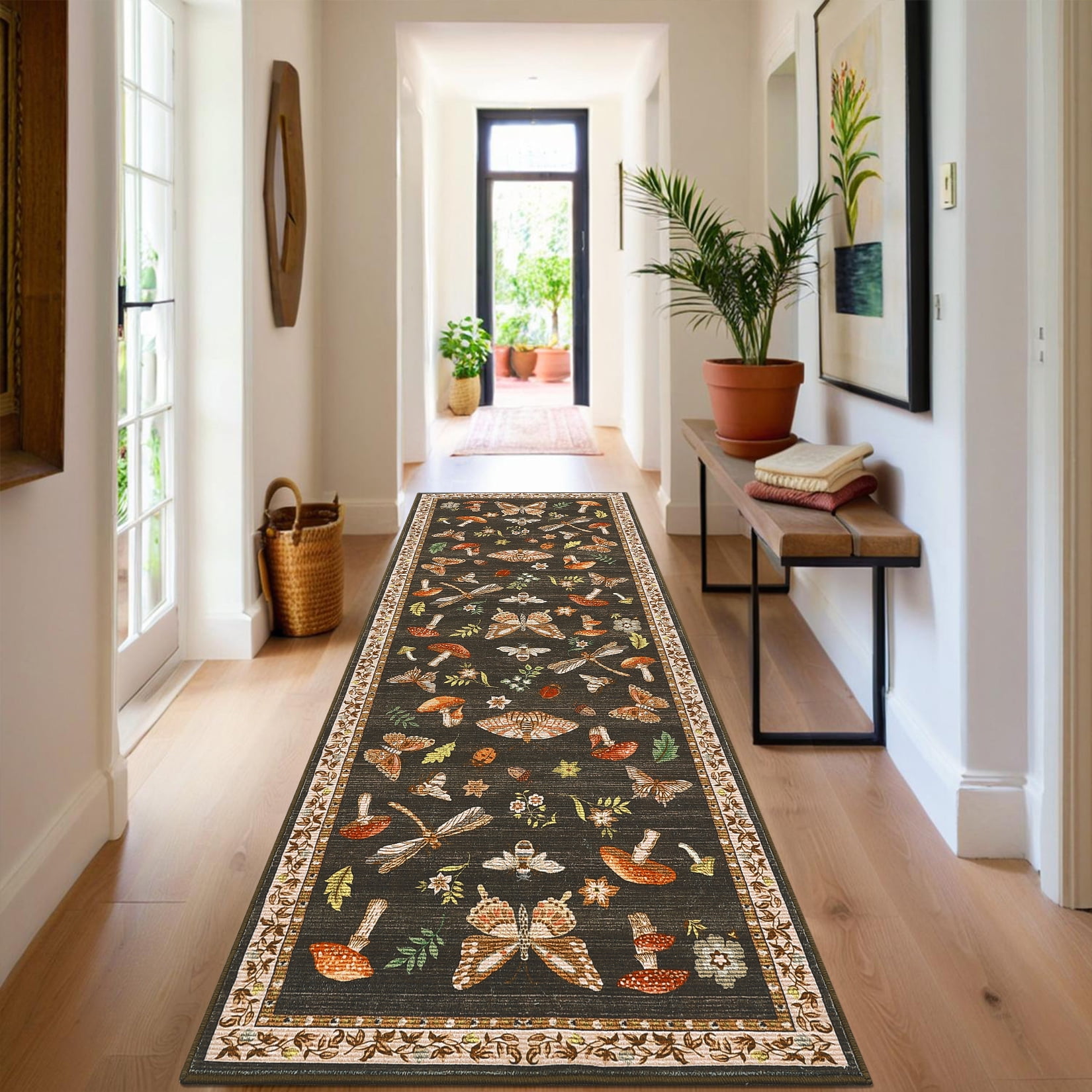 Click here for Cuisinsmart Mushroom & Insect Runner Rug 2x6 - Boh... prices
