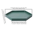 Large Ceramic Plant Saucer, Hexagon Flower Planter Drip Tray for Living ...