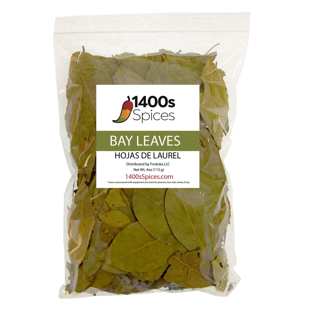 4oz Bay Leaves Semi Selected (whole and broken leaves), Hojas De Laurel ...