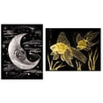 Scratch Art Paper - Gold/Silver Foil - 8.5 x 11 inches - 10 sheets ...