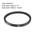 Uxcell A430/A17 V Belt 17-inch Inner Girth, A-Section Rubber Drive Belt ...