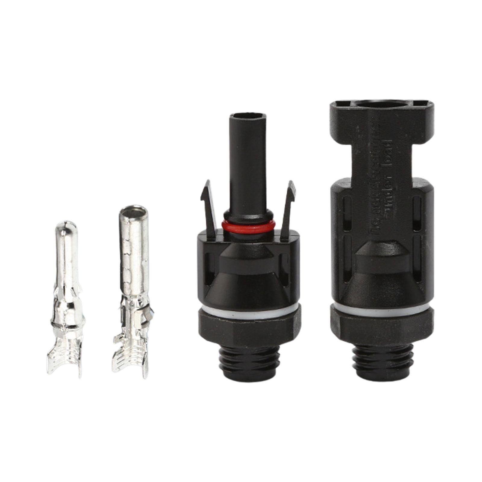 2x conectores de Cable de Panel Solar conector Pv conector de módulo Solar profesional 1000V ...