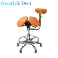 GreatLife Dent PU Mobile Dental Saddle Nurse Doctor's Chair with Foot ...