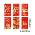 Darzheoy Chinese New Year Red Envelopes 2025, 6 pcs Year of the Snake ...
