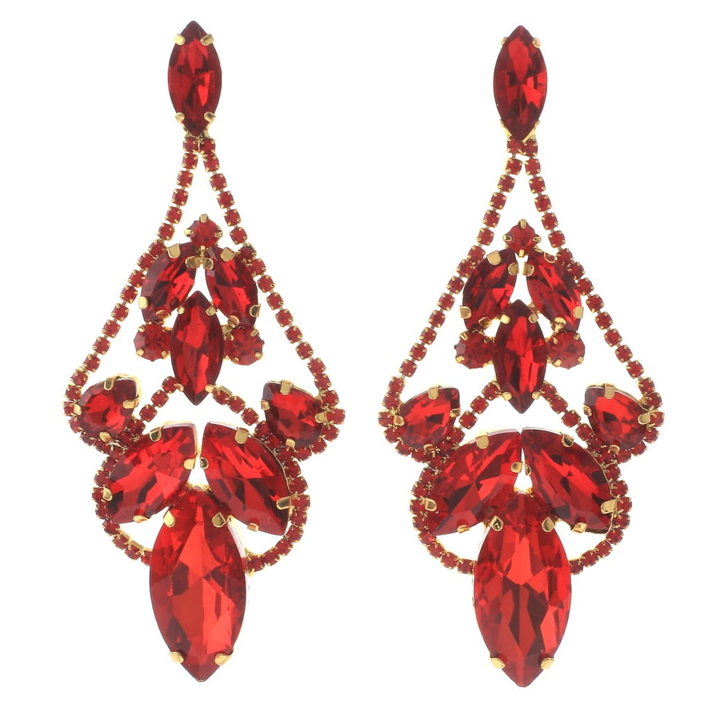 Large Chandelier Rhinestone Earring - Walmart.com