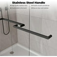 Ourlova 44-48" W x 72" H Semi Frame Double Sliding Shower Door, 1/4 ...