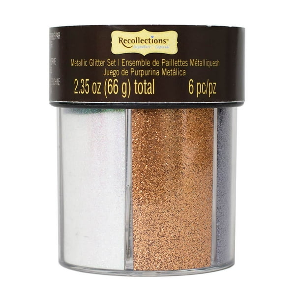 12 Pack: Signature™ Metallics Glitter Caddy by Recollections™ - Walmart.com
