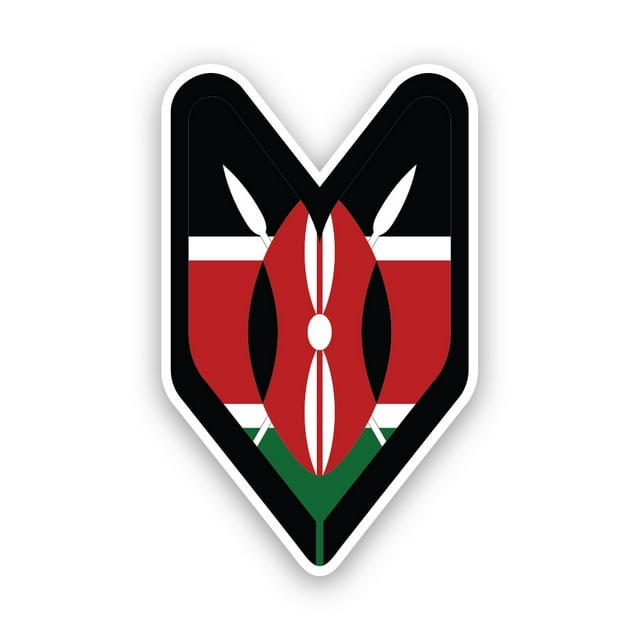 Kenyan Driver Badge Sticker Decal - Self Adhesive Vinyl - Weatherproof ...