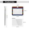 Cauagu Rainbow Chequerboard for ID Badge Holder,Badge Holder with ...