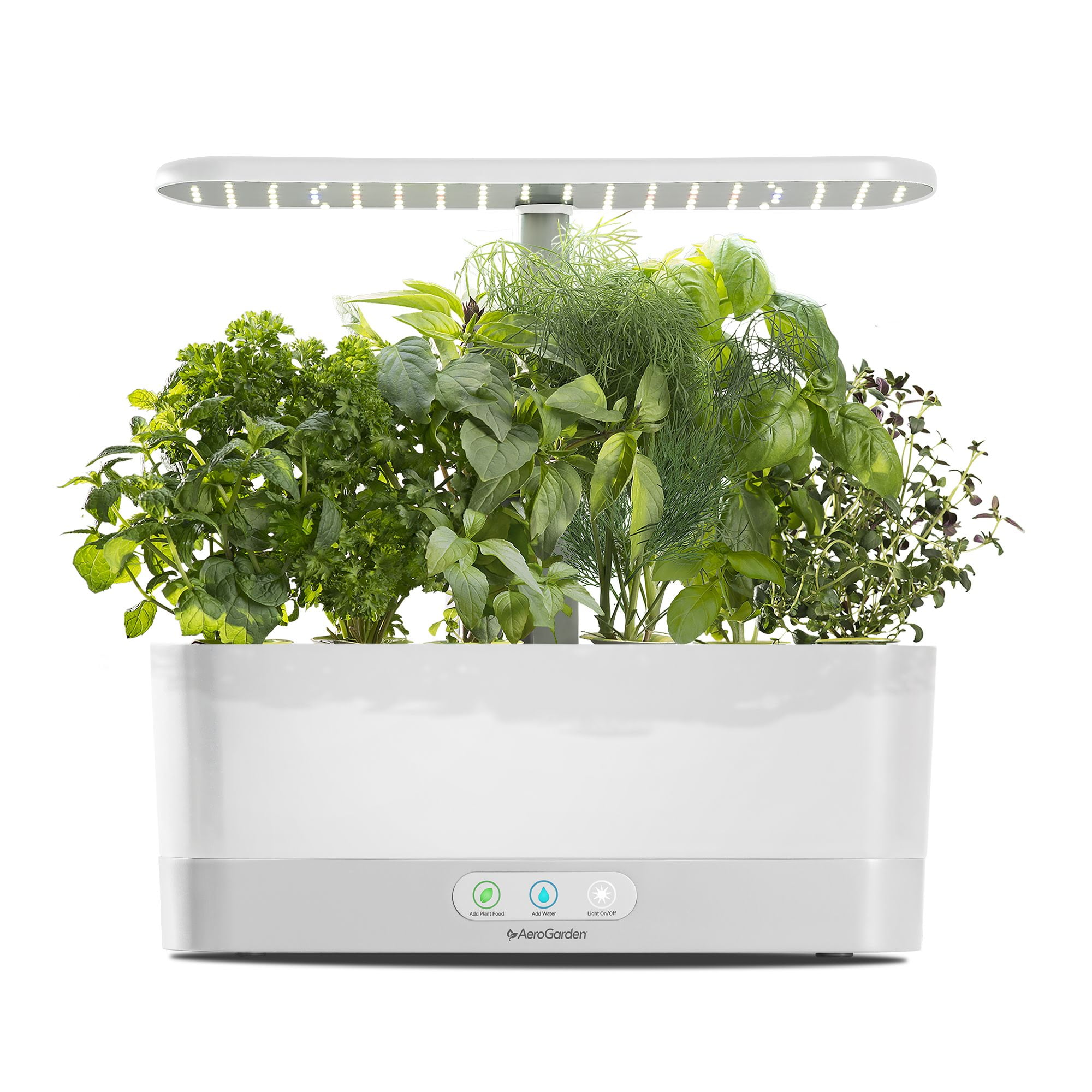 AeroGarden Harvest Slim with Gourmet Herb Seed Pod Kit, White - Walmart.com
