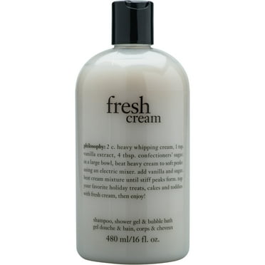 Philosophy Fresh Cream Shampoo, Shower Gel & Bubble Bath, 16 Oz ...