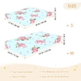BZSMCE Soft Fitted Cotton Sheets In Rose with Bow Pattern 39*27/52*28in ...