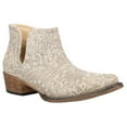 Roper Womens Ava Lace Snip Toe Cowboy Ankle Boots - Walmart.com