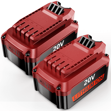 Craftsman V20 20V 3.0Ah 2Pack Replacement Lithium Battery and Charger Kit for Power Tools ...