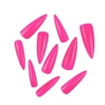 Cengzishu Clear Long Coffin Shaped Nail Tips Colored Long Stiletto