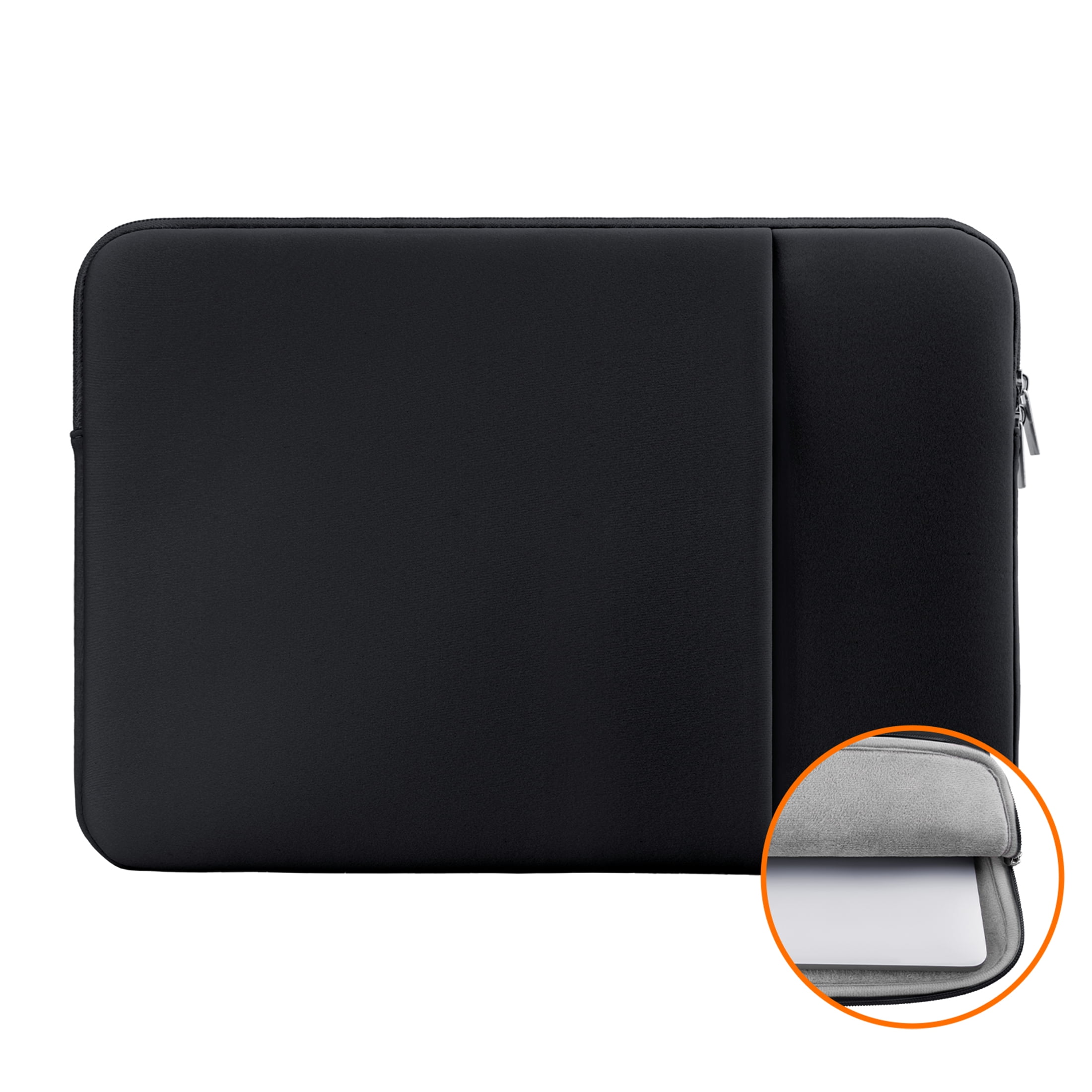 LLAYOO 15.6 Inch Laptop Sleeve Case Soft Fluffy Lining Cover Carrying ...