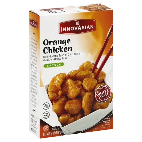 InnovAsian Orange Chicken Frozen Asian Meal, 18 oz - Walmart.com ...