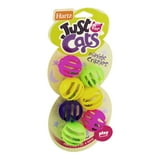 Hartz Durable Plastic Cat Toy Balls with Bells, Midnight Crazies, 7 ...