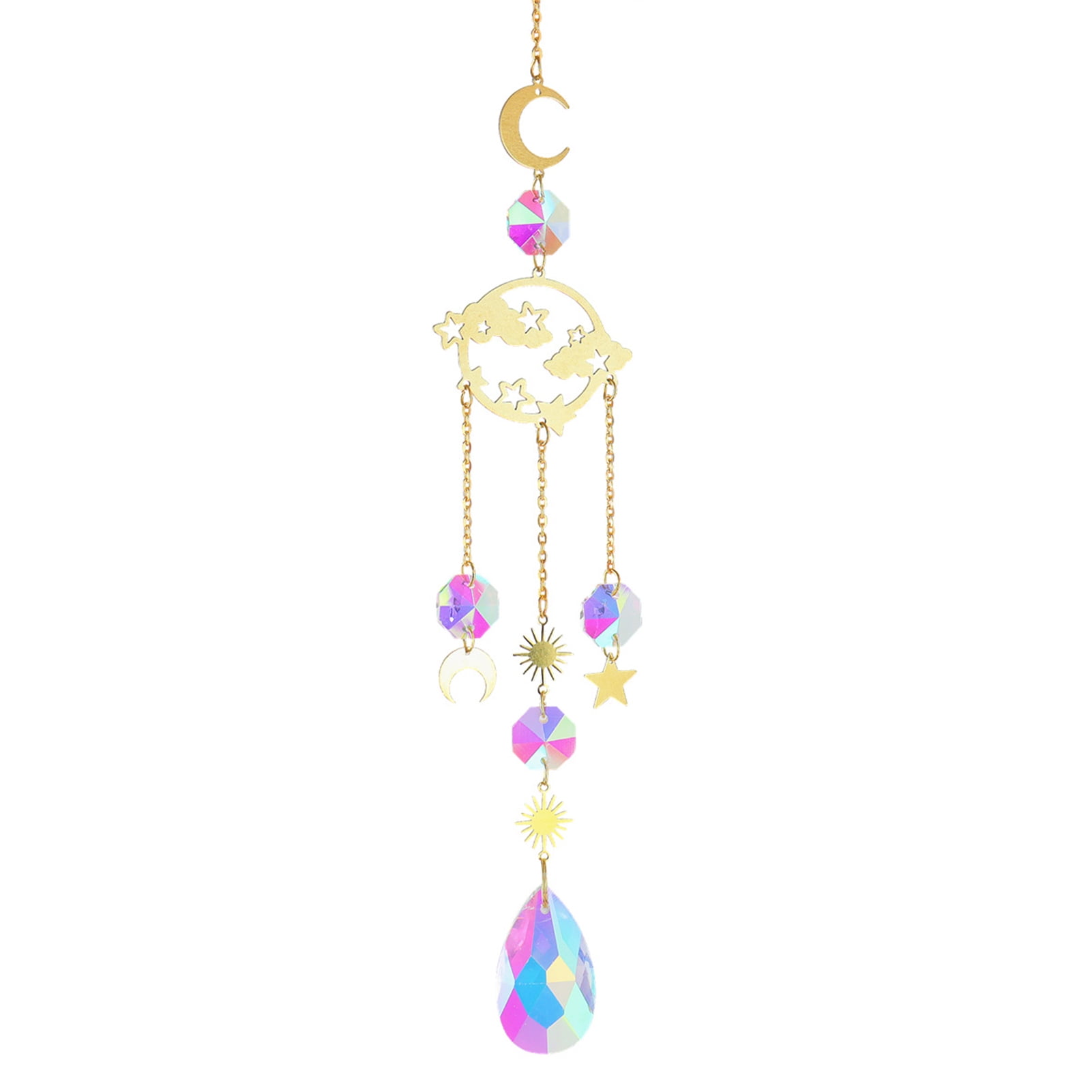 Yoone DreamySun Catcher Decorative Delicate Planetary Star Moon Droplet ...