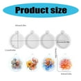 4Pcs Handmade Round Holiday Decoration Silicone Pendant Mold for ...